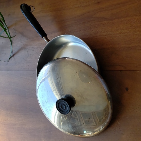 Revere Ware | Kitchen | Revere Ware 8 Frying Pan With Lid Copper Clad ...